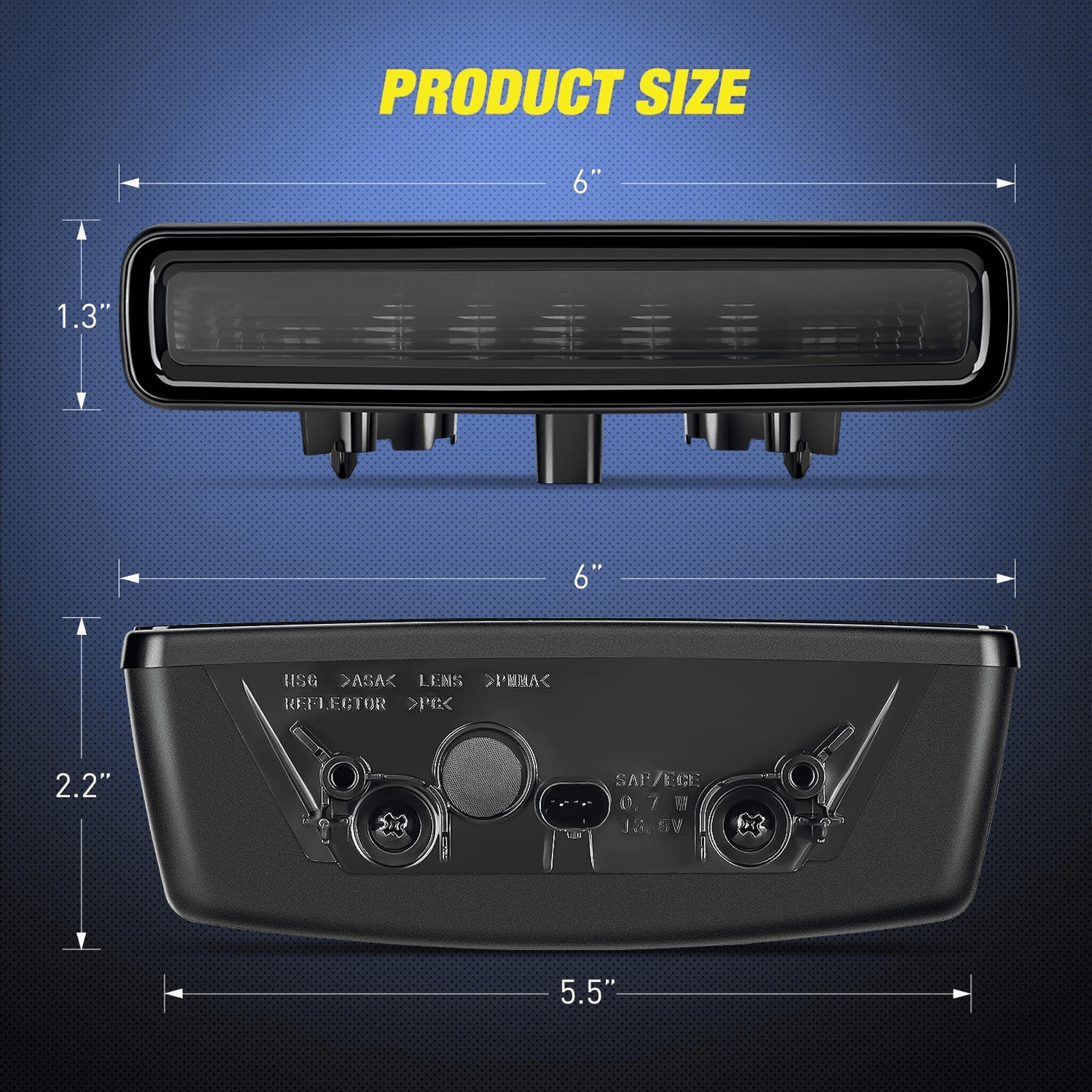 Jeep Wrangler Smoked 3rd Brake Light - Easy Install, Bold Look (JL/JLU)