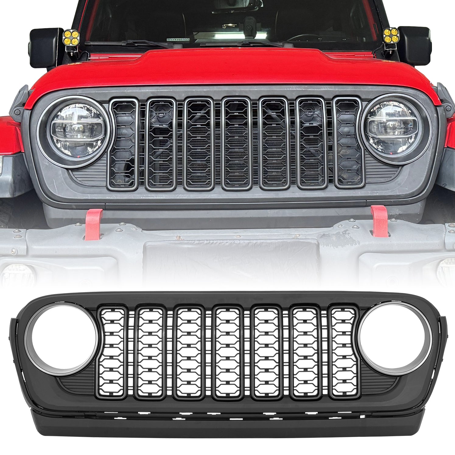 Jeep Wrangler Grilles | JK, JL, 4xe & Jeep Gladiator — Sunpie