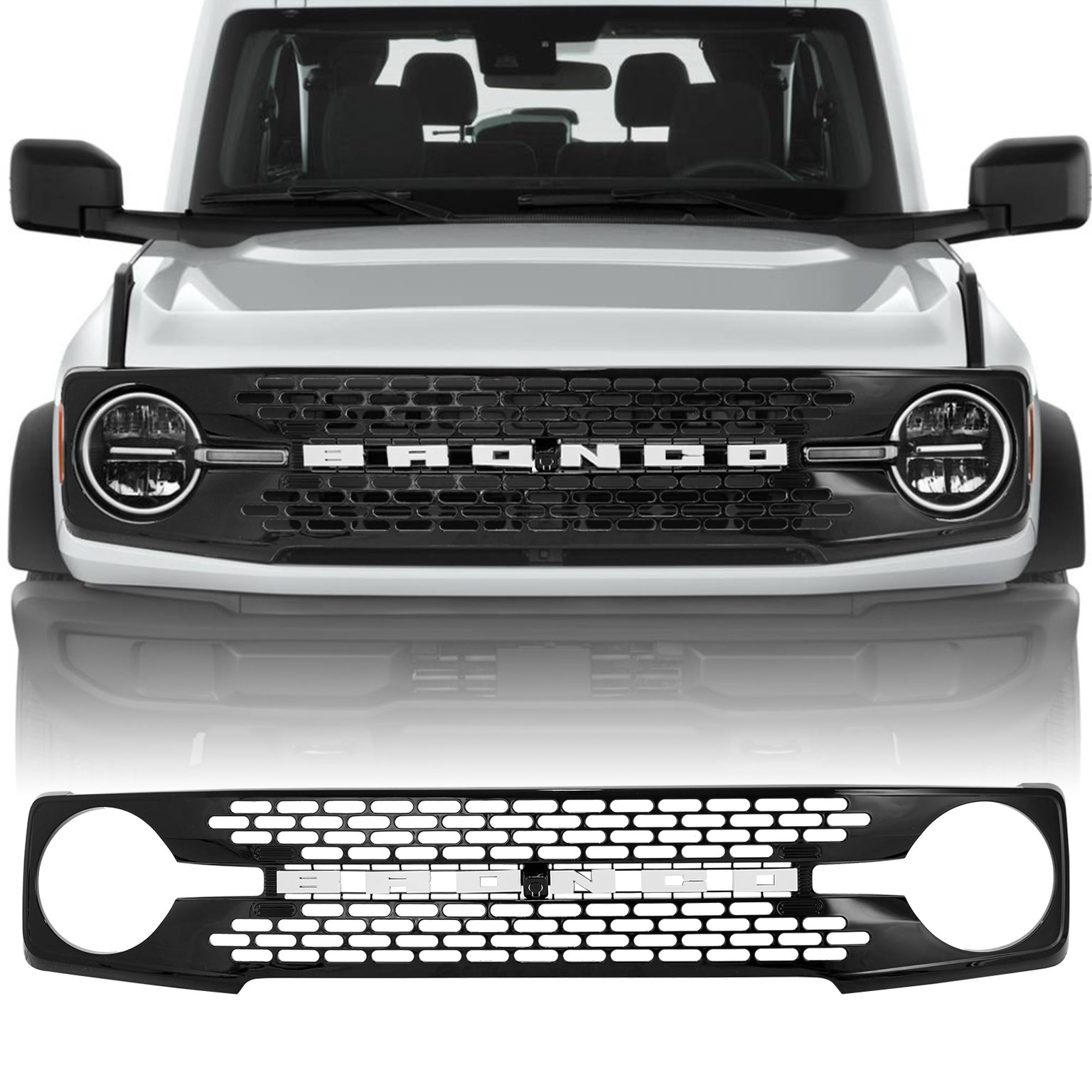 Ford Bronco Custom Grilles | 2021+ Raptor/LED Styles | Best Accessories ...
