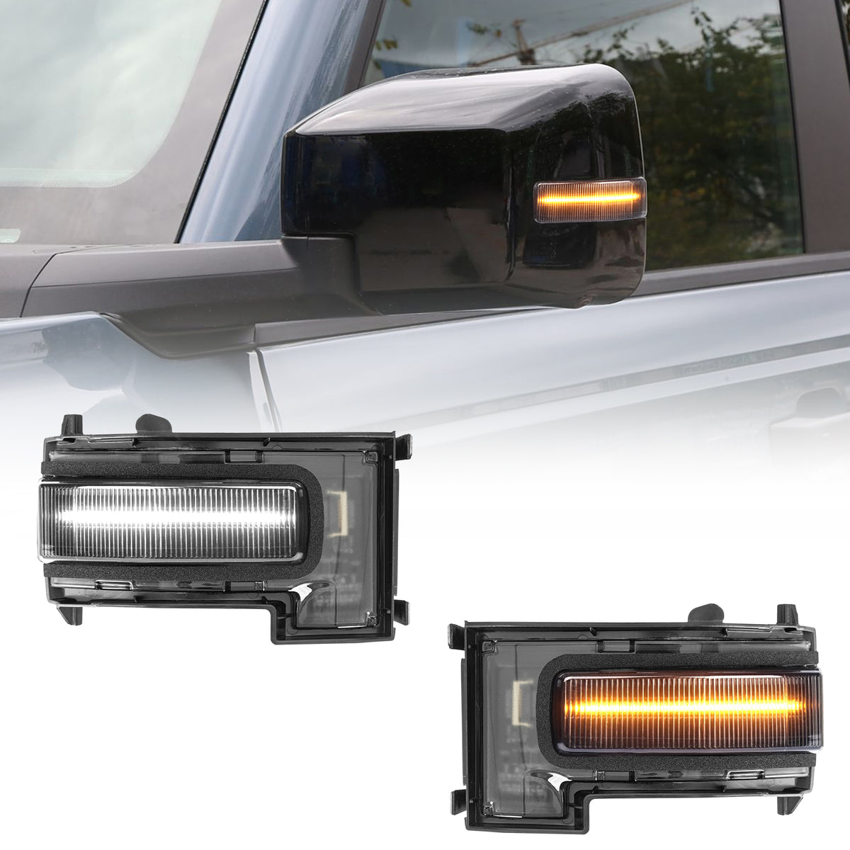 Ford Bronco Mirror Lights: Dynamic Sequential Turn Signal & Dual-Color ...