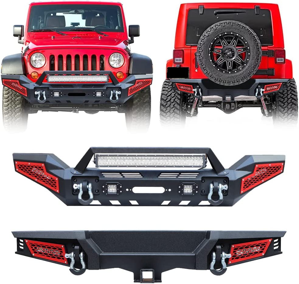 Jeep Wrangler JK JL JT Front & Rear Bumpers Combo Kits — Sunpie