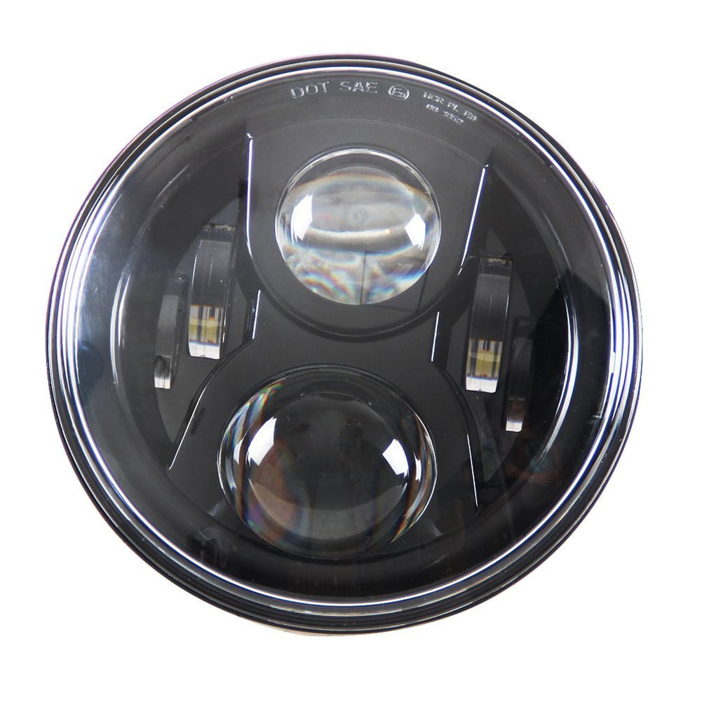Sunpie 7" LED Headlight For Harley Davidson Motorcycle Black