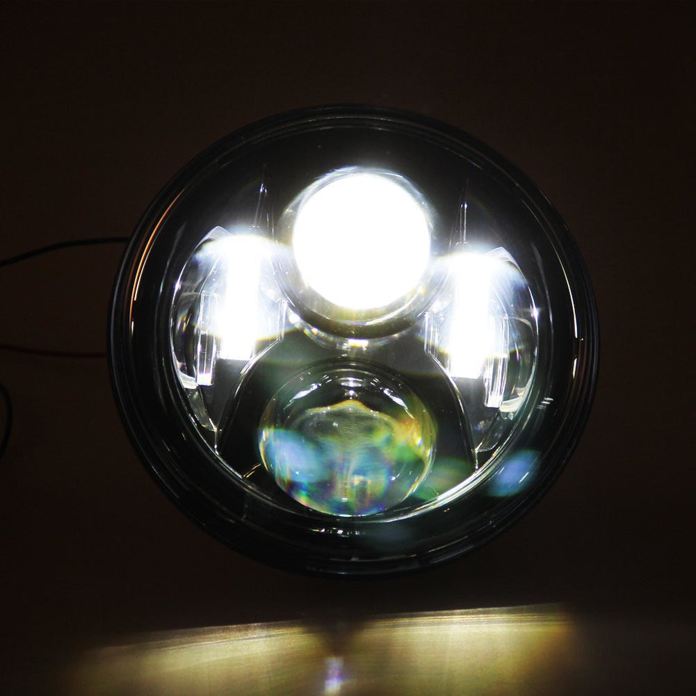 Sunpie 7" LED Headlight For Harley Davidson Motorcycle Black