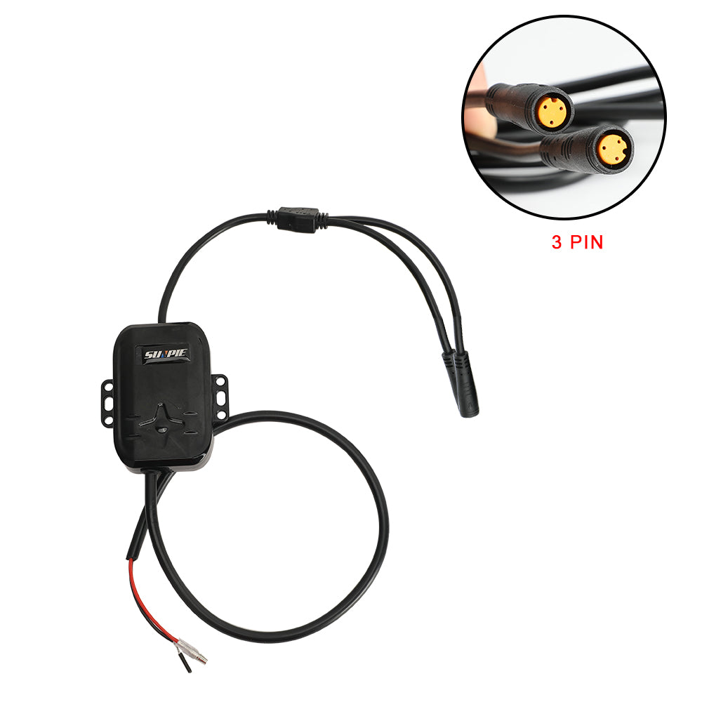 7" RGB Halo Rotating Headlights 3 PIN Orange Control Box (Without Remo